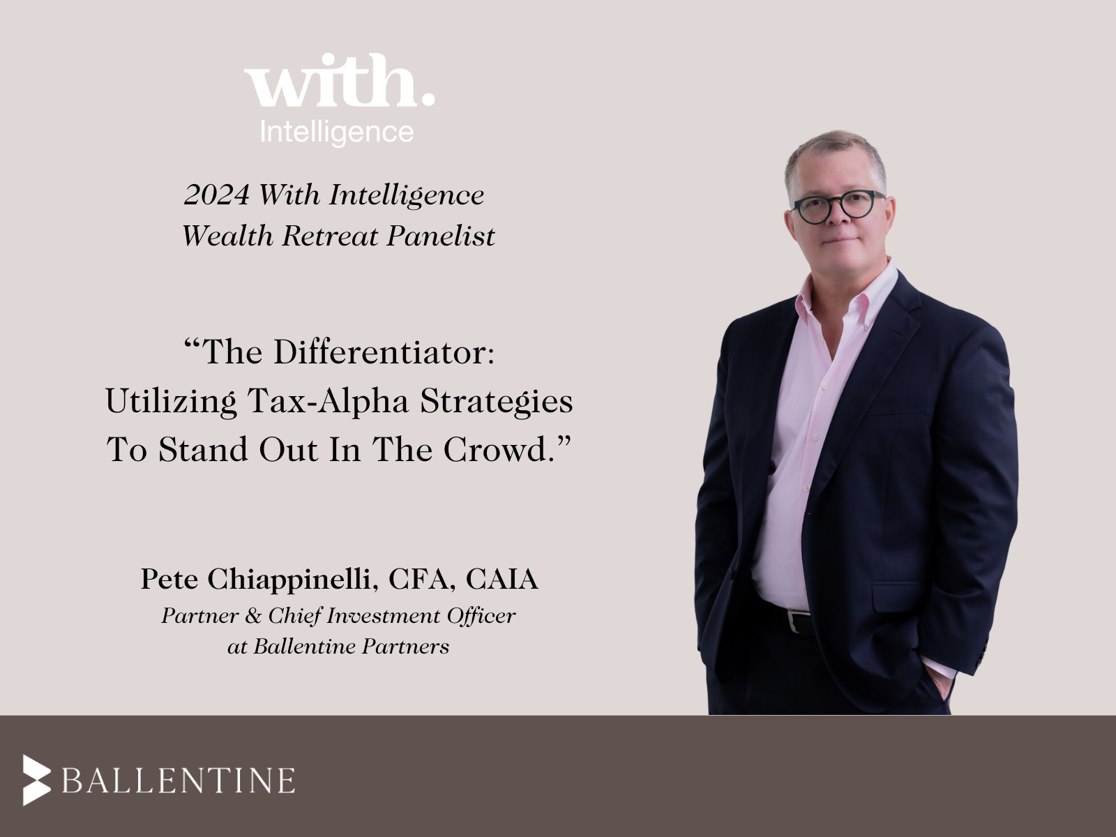 Pete Chiappinelli speaking on panel at With Intelligence Wealth Retreat ...